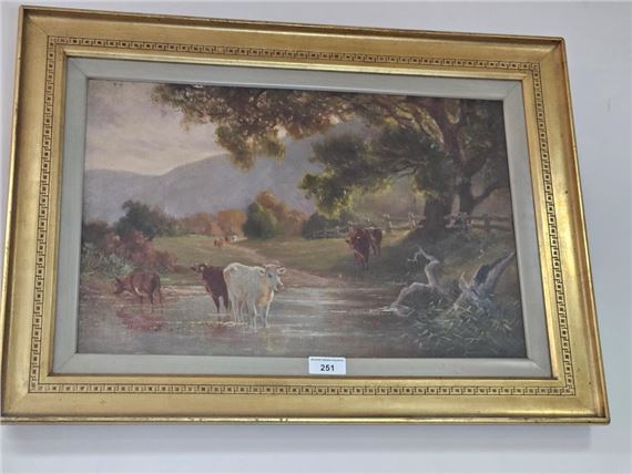 Robert Camm | Landscape with Cattle | MutualArt