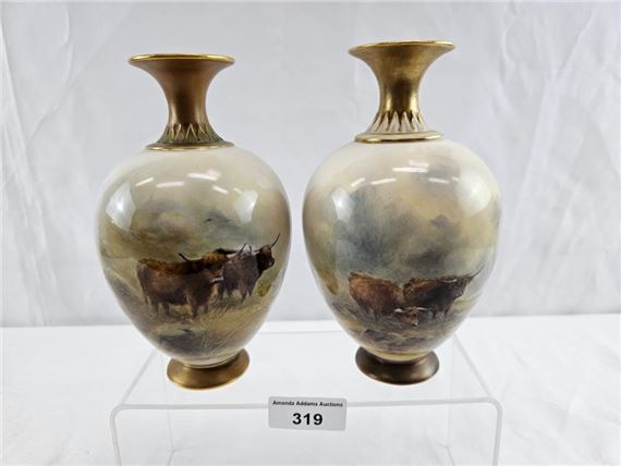 John Stinton | Highland Cattle pair | MutualArt