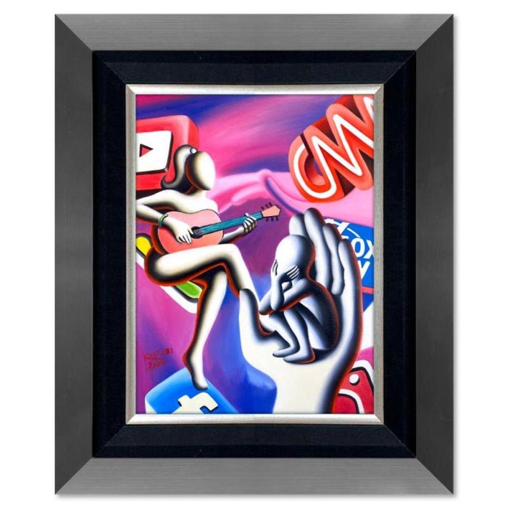 Mark Kostabi | Surrendering Serenity in a Digital Storm | MutualArt