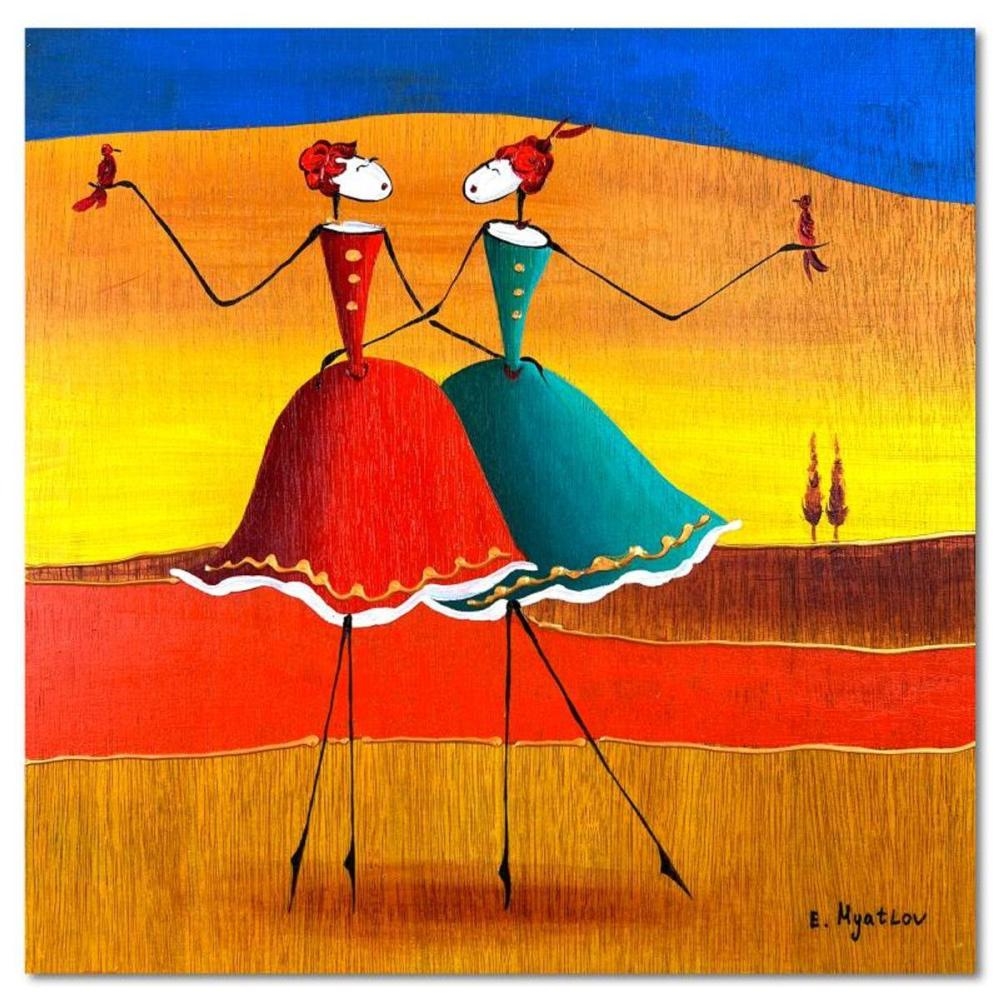 Ester Myatlov | Hand Signed Original Painting on Wood Panel | MutualArt