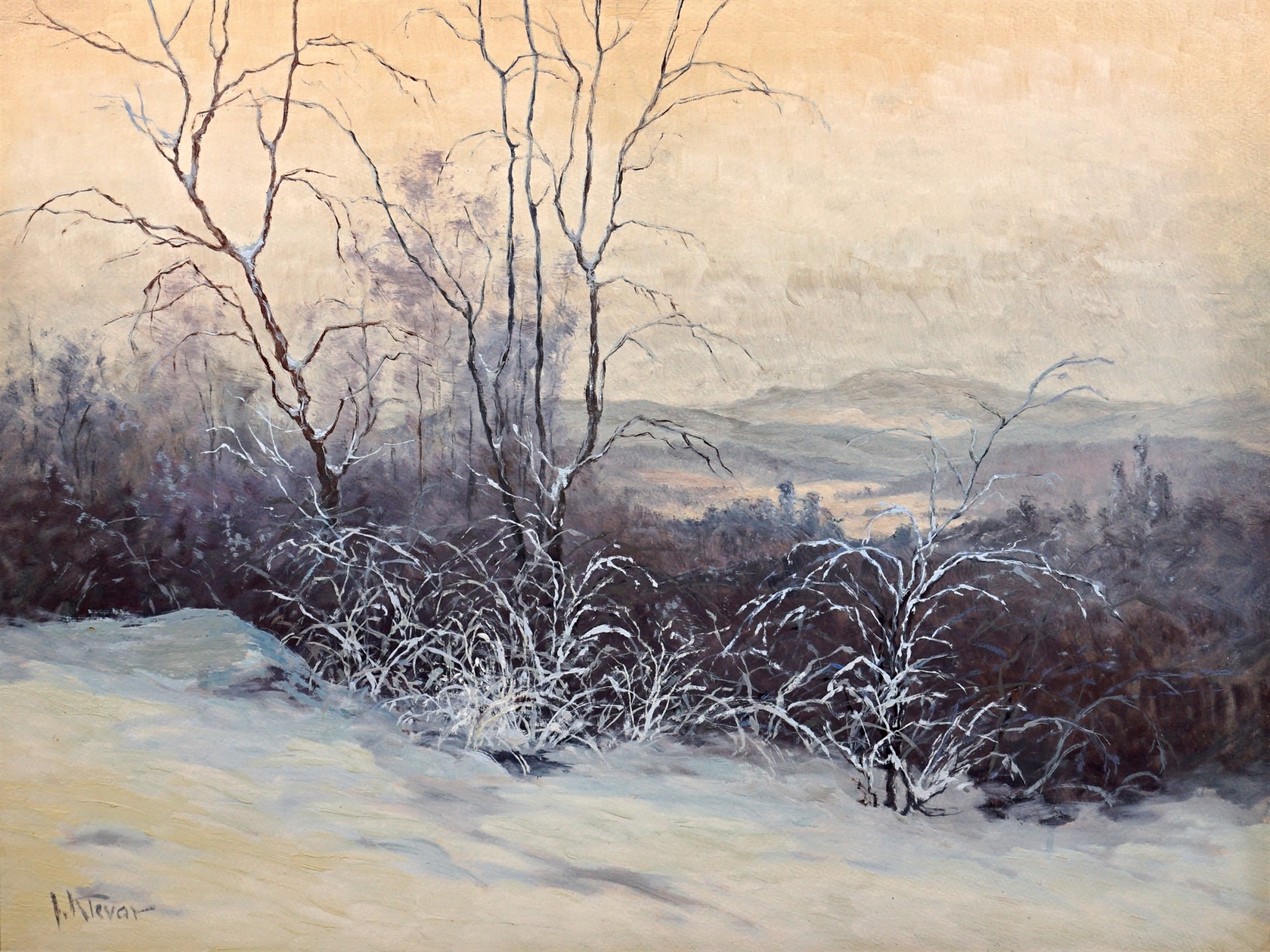 Jan Klevar | Zimní krajina | MutualArt
