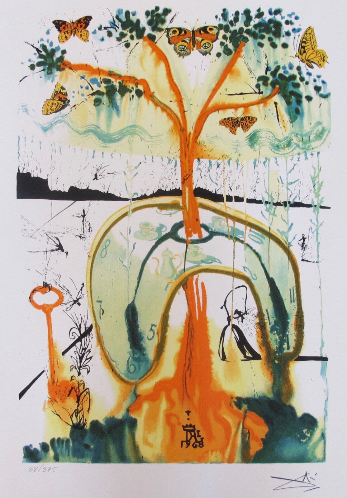 Salvador Dalí | MAD TEA PARTY Facsimile Signed & Numbered Giclee ALICE ...