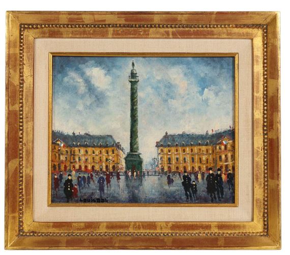 Louis Dali | Parisian Street Oil Painting | MutualArt