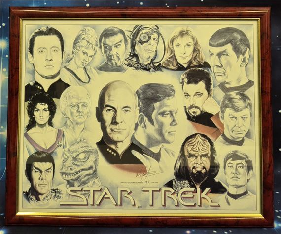 Rob Larson | Star Trek characters portrait print (1999) | MutualArt
