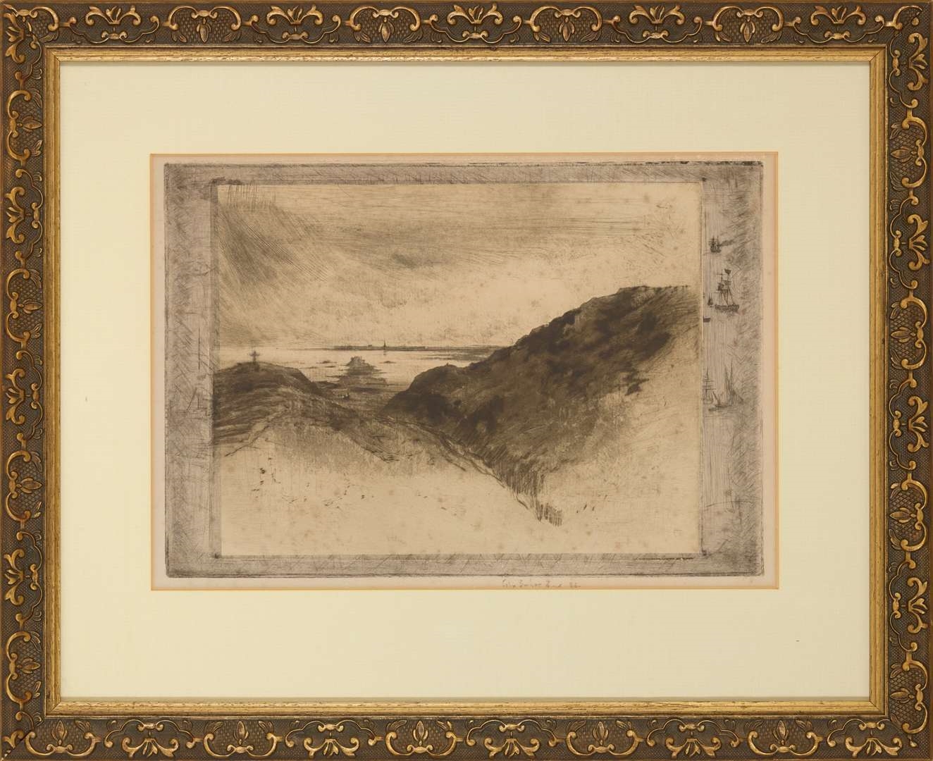 Felix-Hilaire Buhot | THE CLIFF, BAY OF SAINT-MALO (86) | MutualArt
