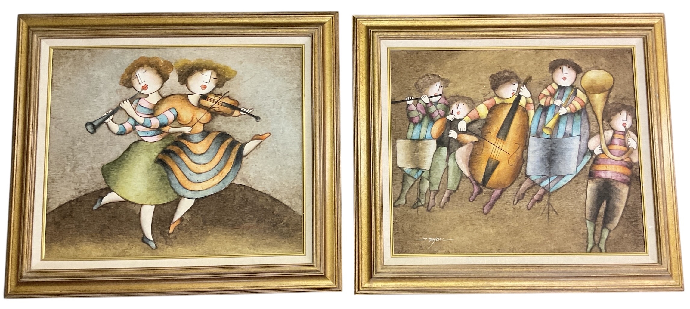 Joyce Roybal | Two Musicians, The Band | MutualArt