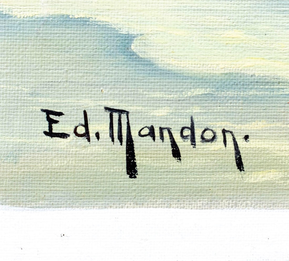 Edouard Mandon | Sunset Seascape | MutualArt