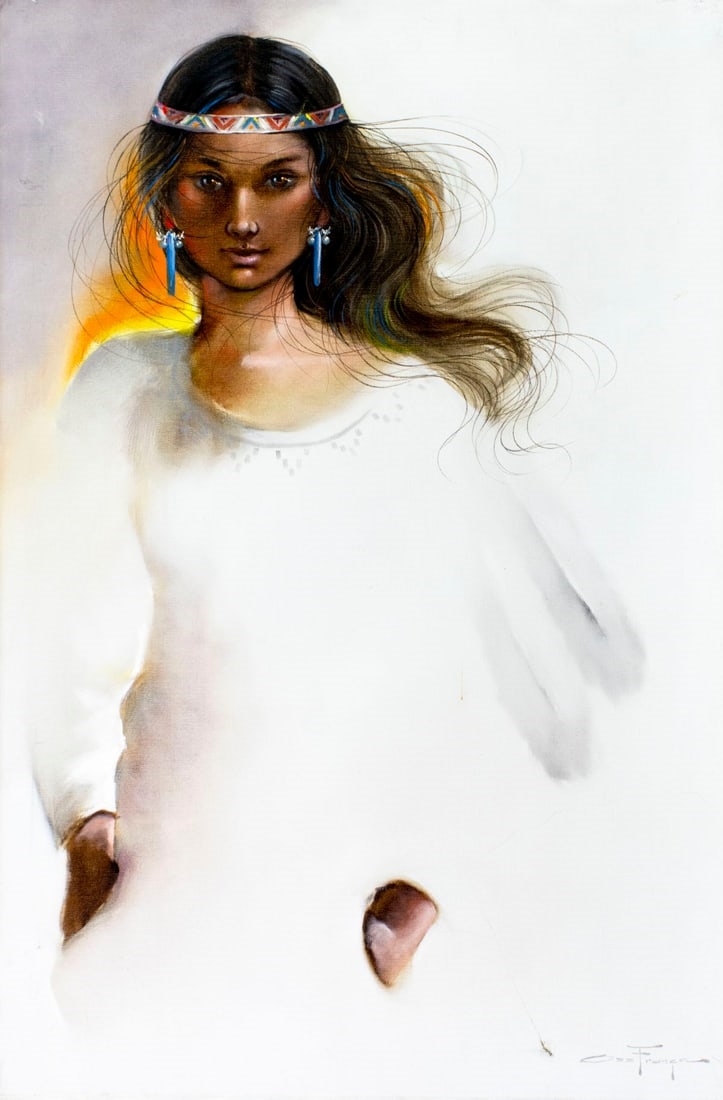 Ozz Franca | Portrait of Indian Woman | MutualArt