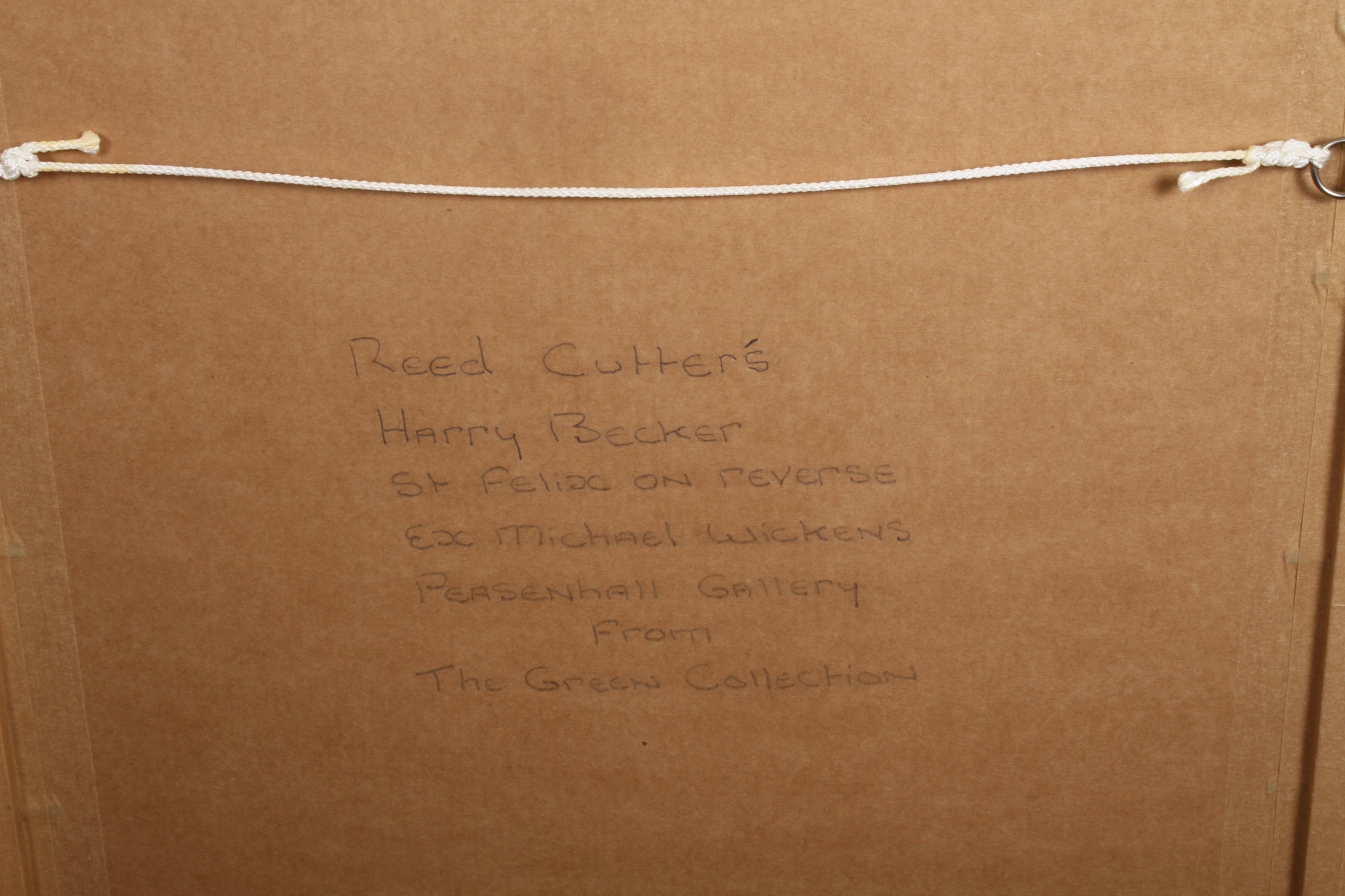 Harry Becker | Reed Cutters | MutualArt