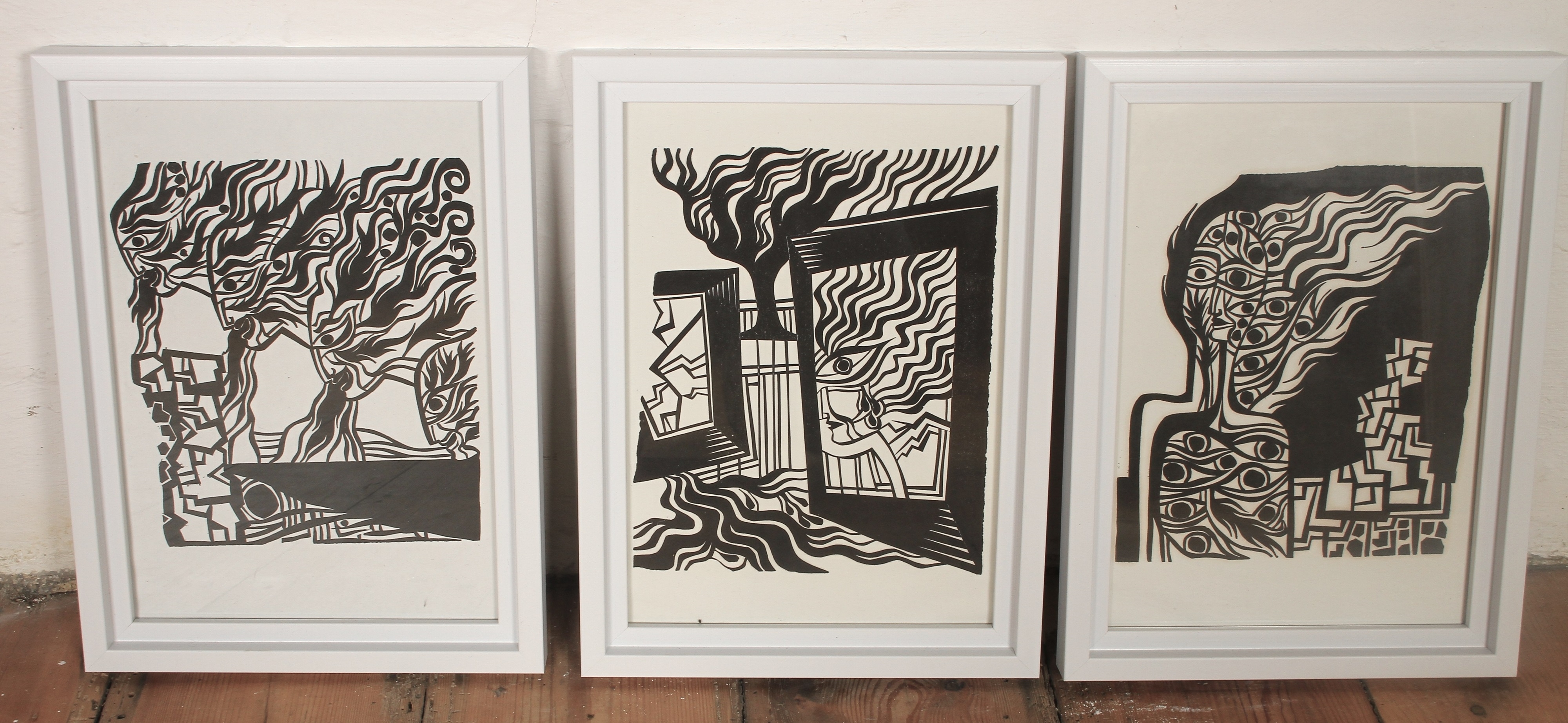 Fritz Möser | Three abstract | MutualArt