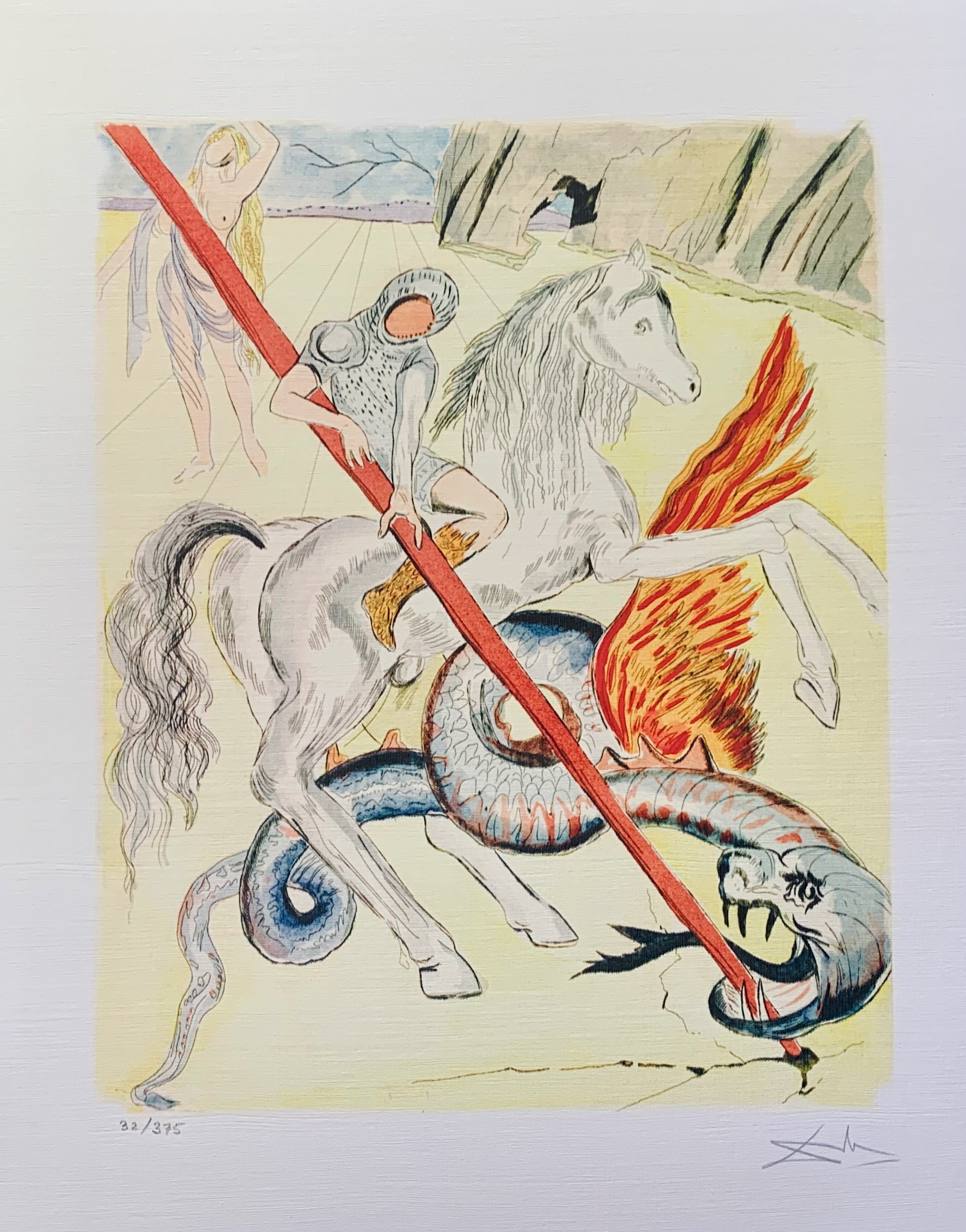 Salvador Dalí | SAINT GEORGE & DRAGON Facsimile Signed Limited Edition ...