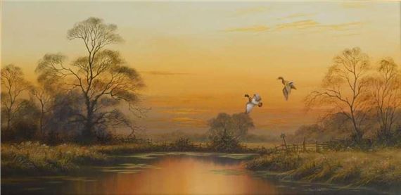 David Waller | Duck over Water | MutualArt