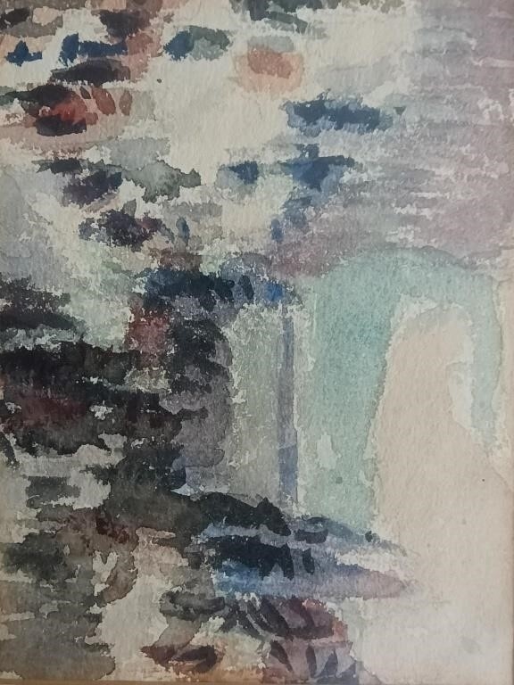 Canadian School, 20th Century | Winter Landscape, Watercolor (1955 ...