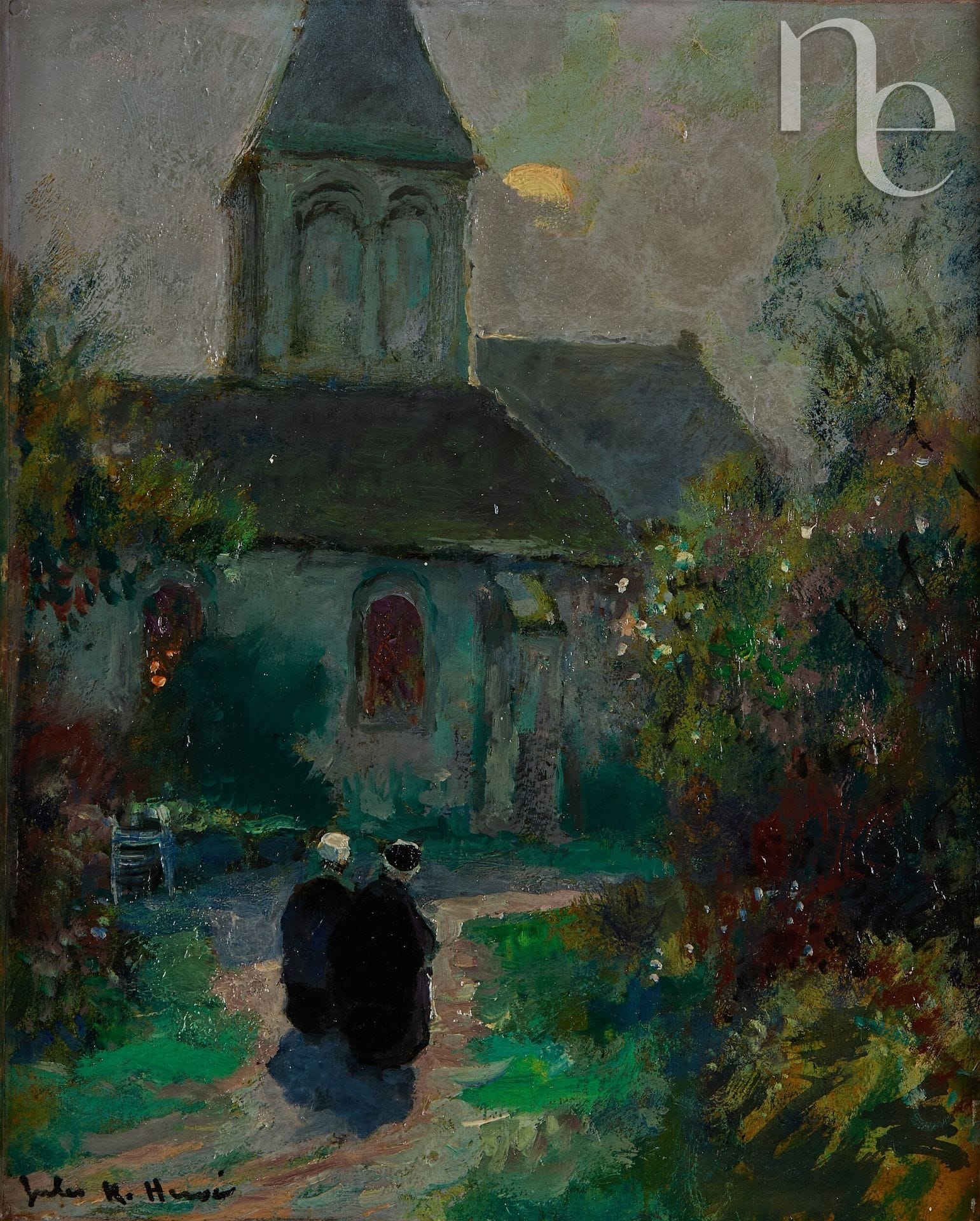 Jules René Hervé | Evening service | MutualArt