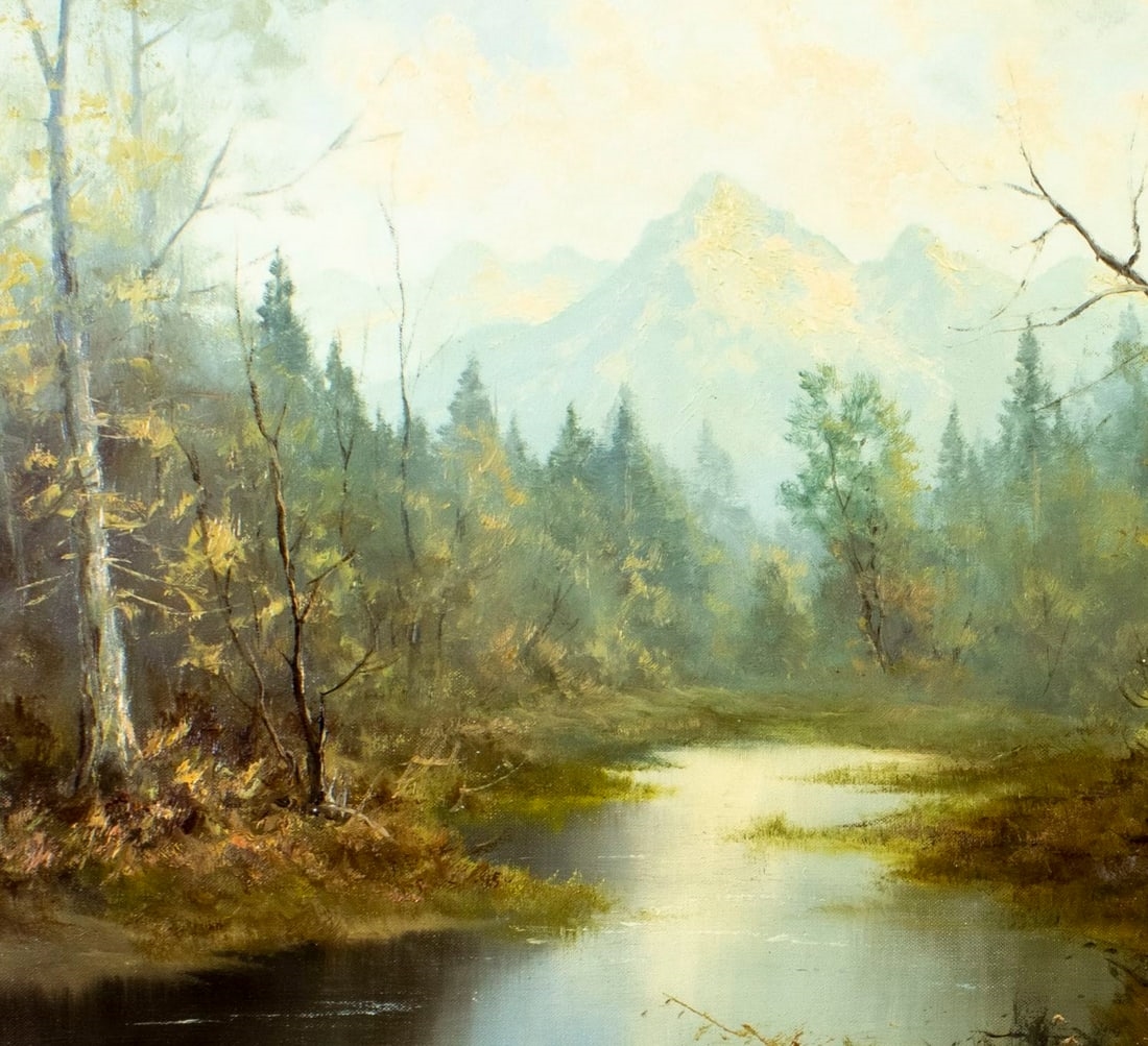 Joseph Heinrich Thomas | Mountain Stream Landscape | MutualArt