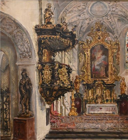 Qi Sha | Baroque Church Interior | Artwork performance at auction ...