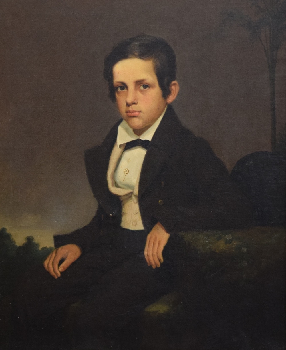 Hicks Thomas | portrait of a young boy in period attire with gold and ...