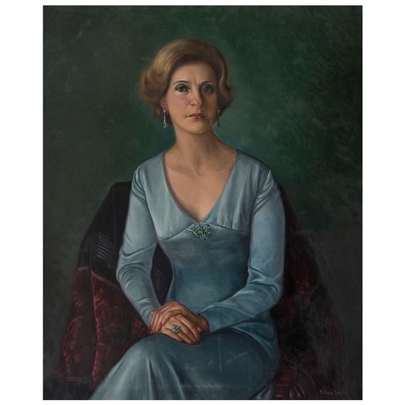 Ramón Espino Barros | Retrato de la Sra. Dña Eloina Escoto de Campero ...