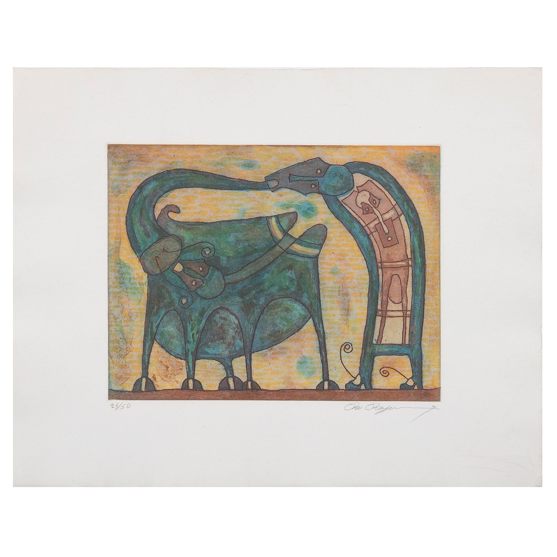 Rolando Rojas | Toro verde | MutualArt