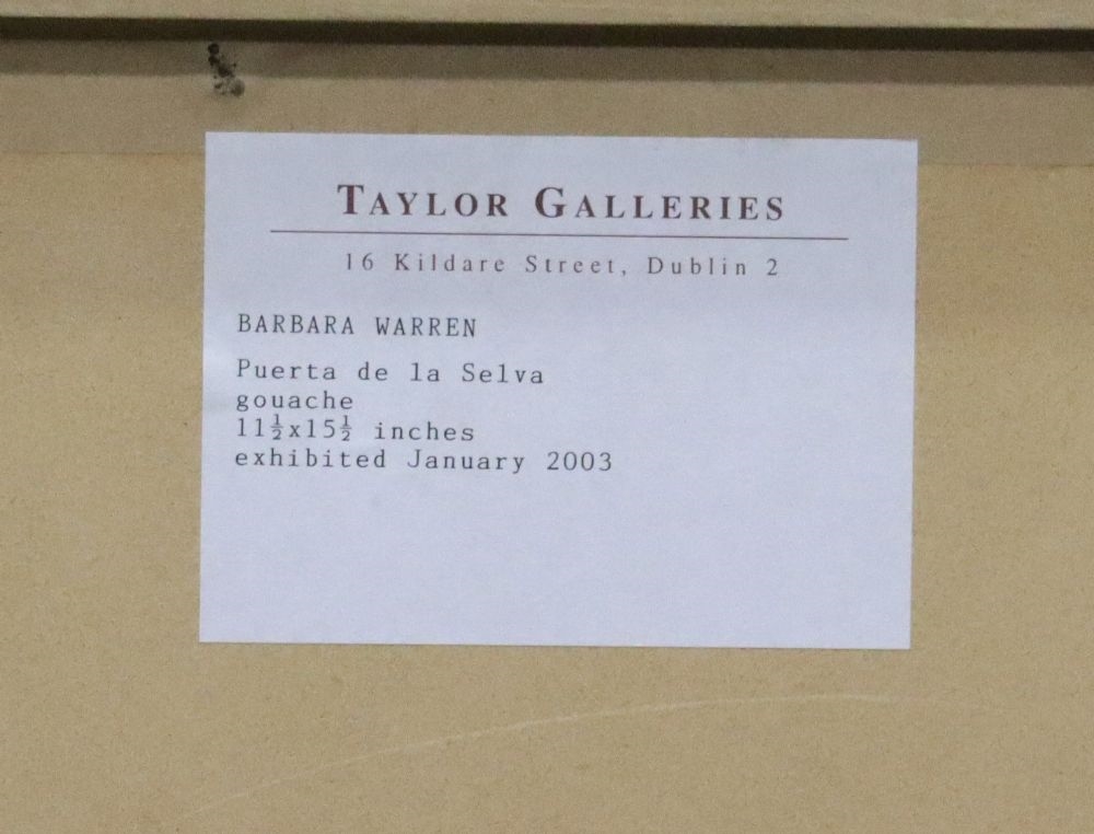 Barbara Warren | PUERTA DE LA SELVA | MutualArt