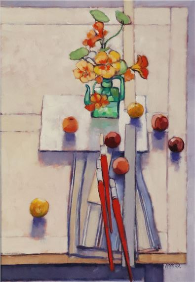 Richard Croft | STILL LIFE WITH NASTURTIUMS | MutualArt