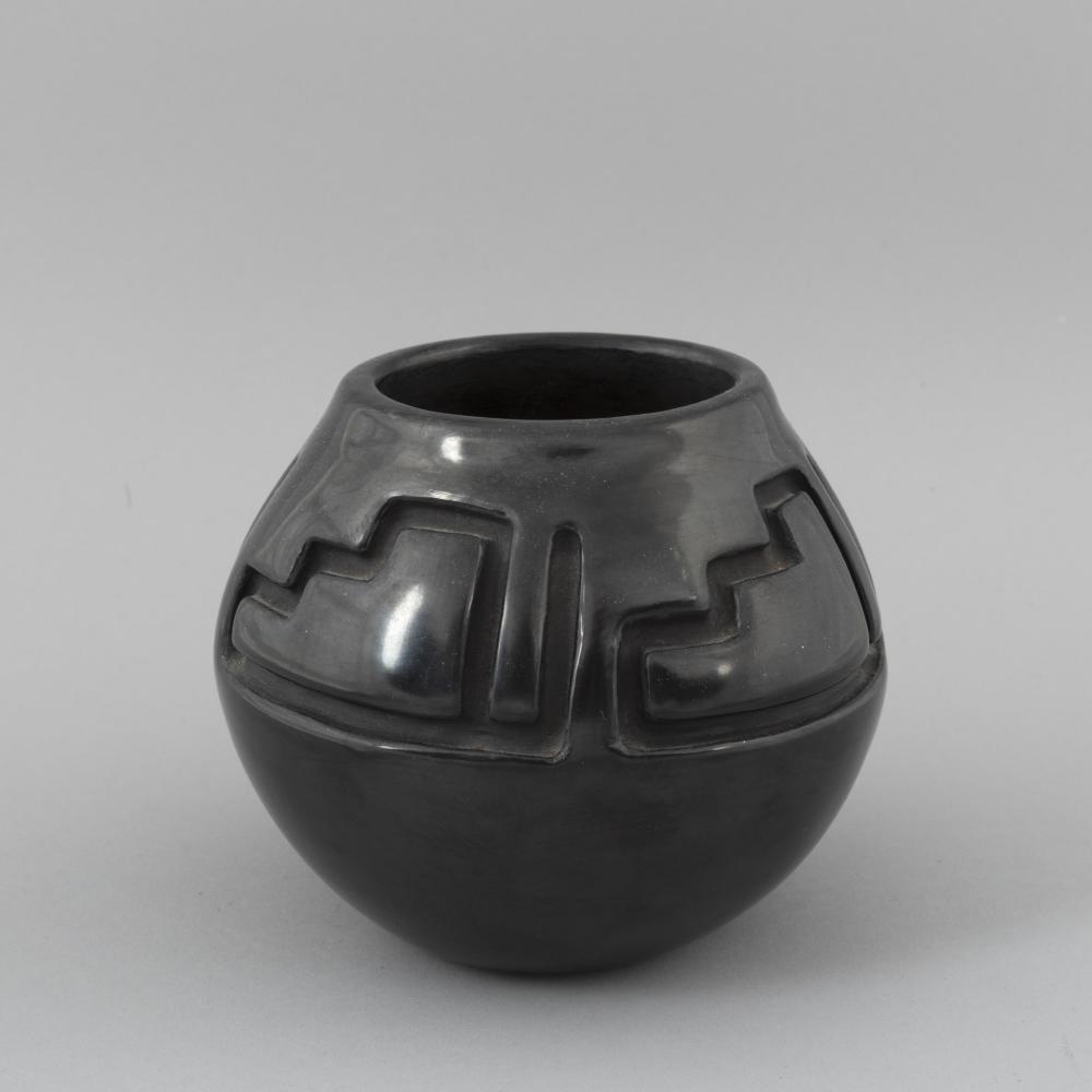 Margaret Tafoya | Carved Blackware Jar | MutualArt