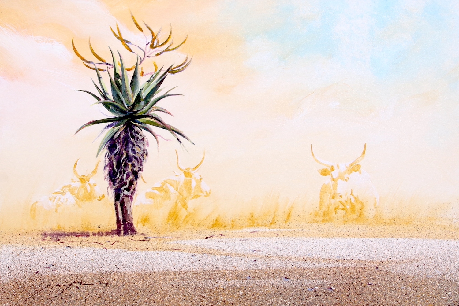 Jacques Krugel | RESTING BULLS | MutualArt