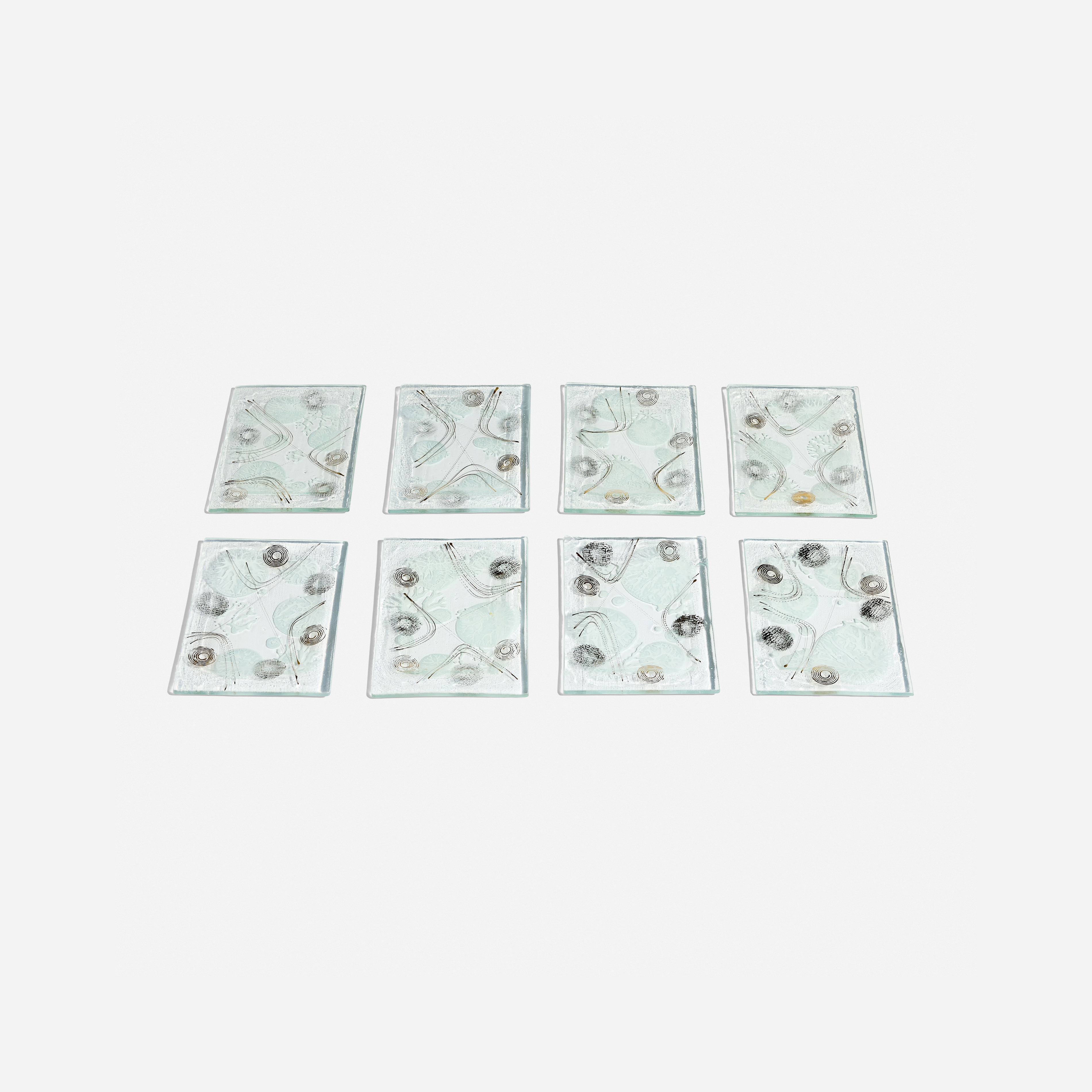Michael & Frances Higgins | Collection of eight trays (1960) | MutualArt
