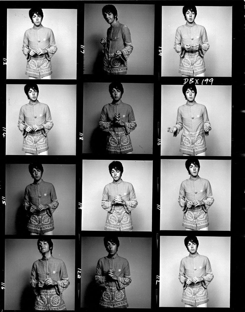 Bailey David | Paul McCartney, contact sheet, January 1965 (1965 ...