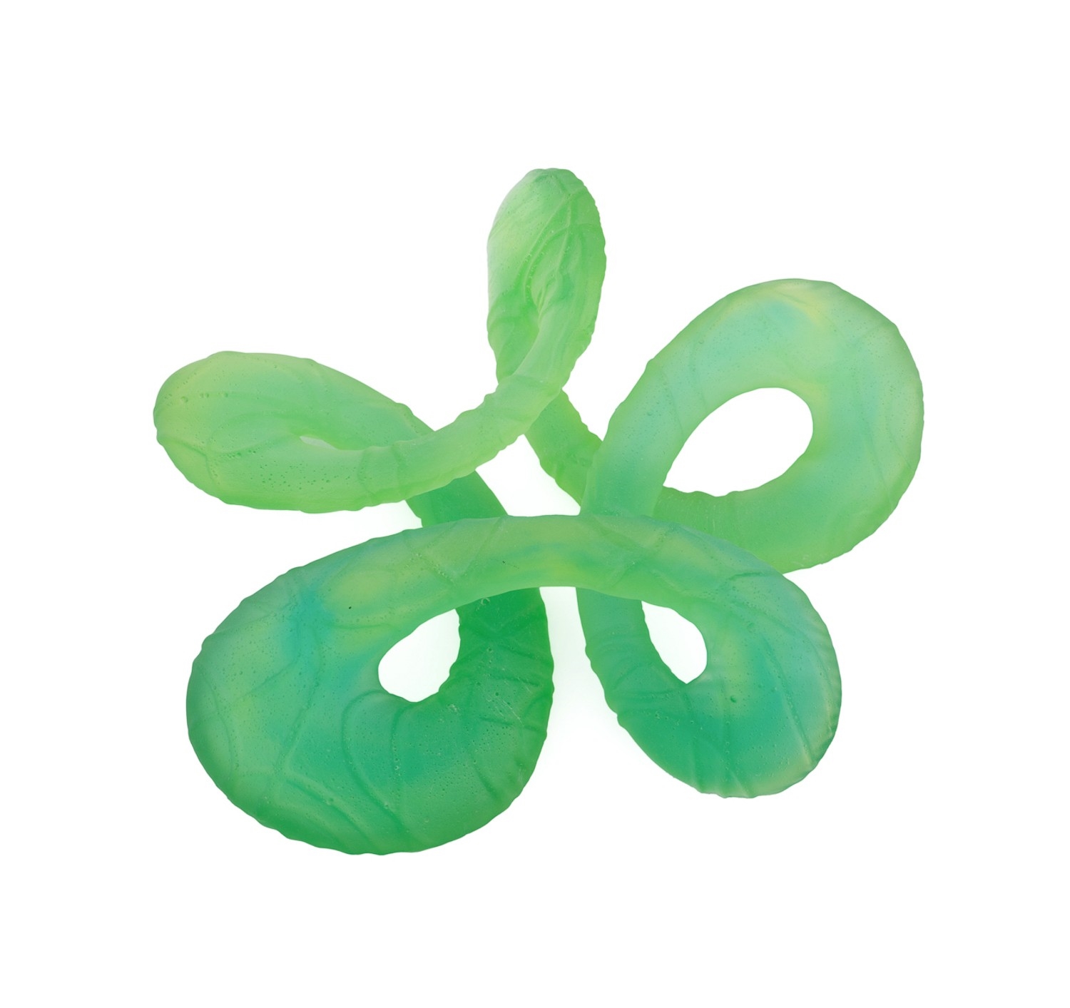 Daum Frères | DAUM GREEN PATE DE VERRE LOOPING SCULPTURE, 50/275 ...