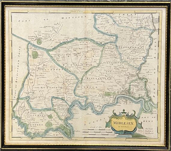 Robert Morden | Middlesex map (18th Century) | MutualArt