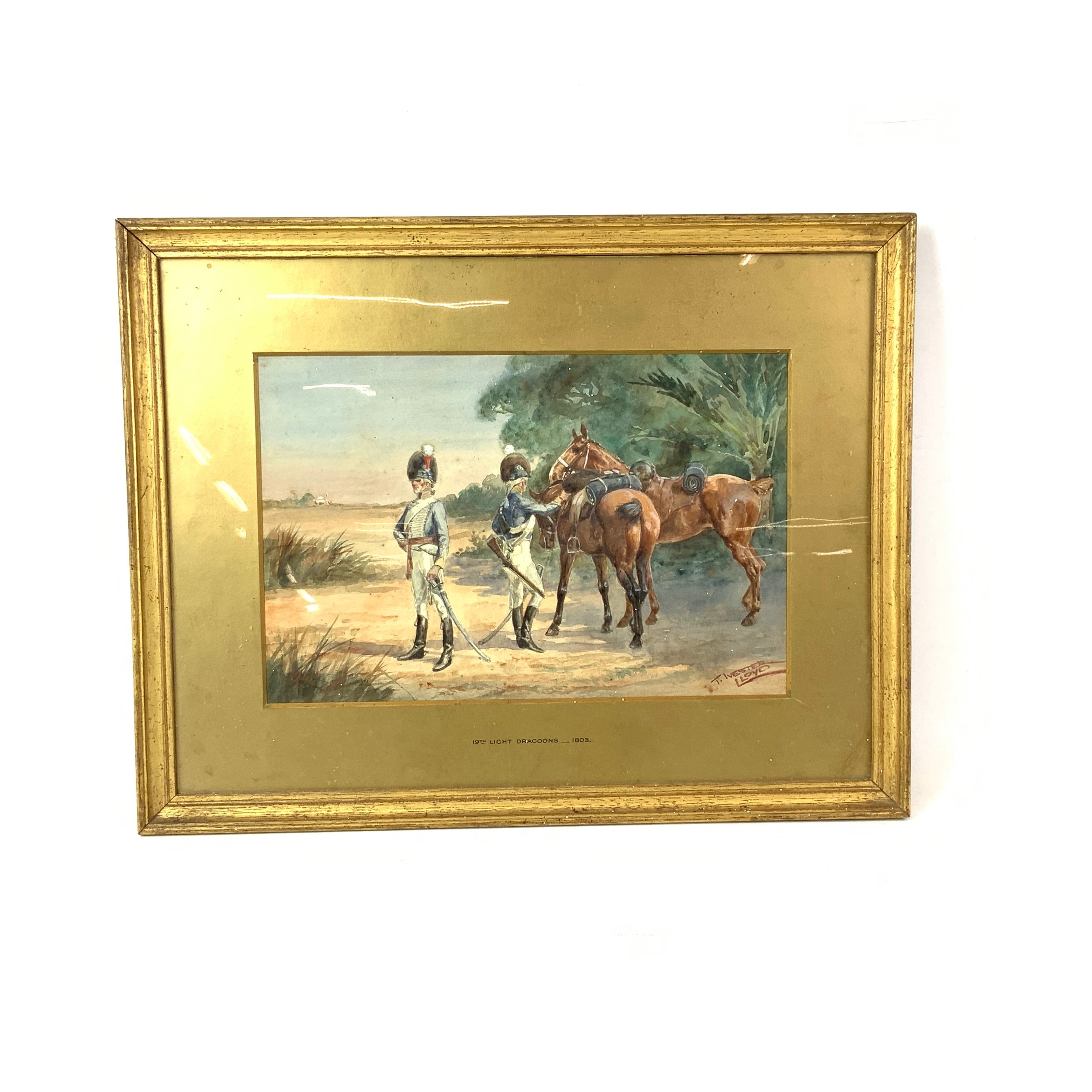 Thomas Ivester Lloyd | 19th Light Dragoons - 1803 watercolour on paper ...