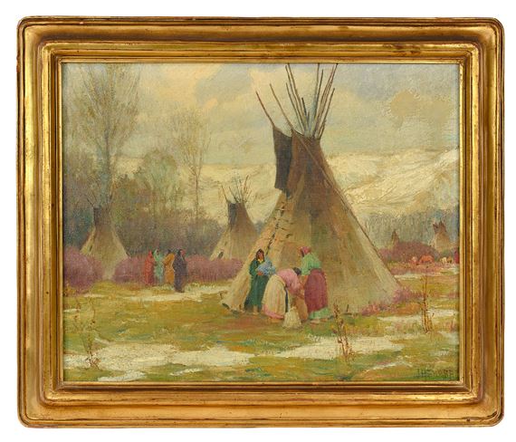 Joseph Henry Sharp | STUDIO VISITORS | MutualArt