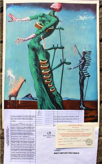 Salvador Dalí | The Giraffe on Fire (1935) | MutualArt