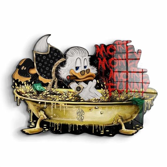 Stormart | Wandskulptur More Money Duck | MutualArt