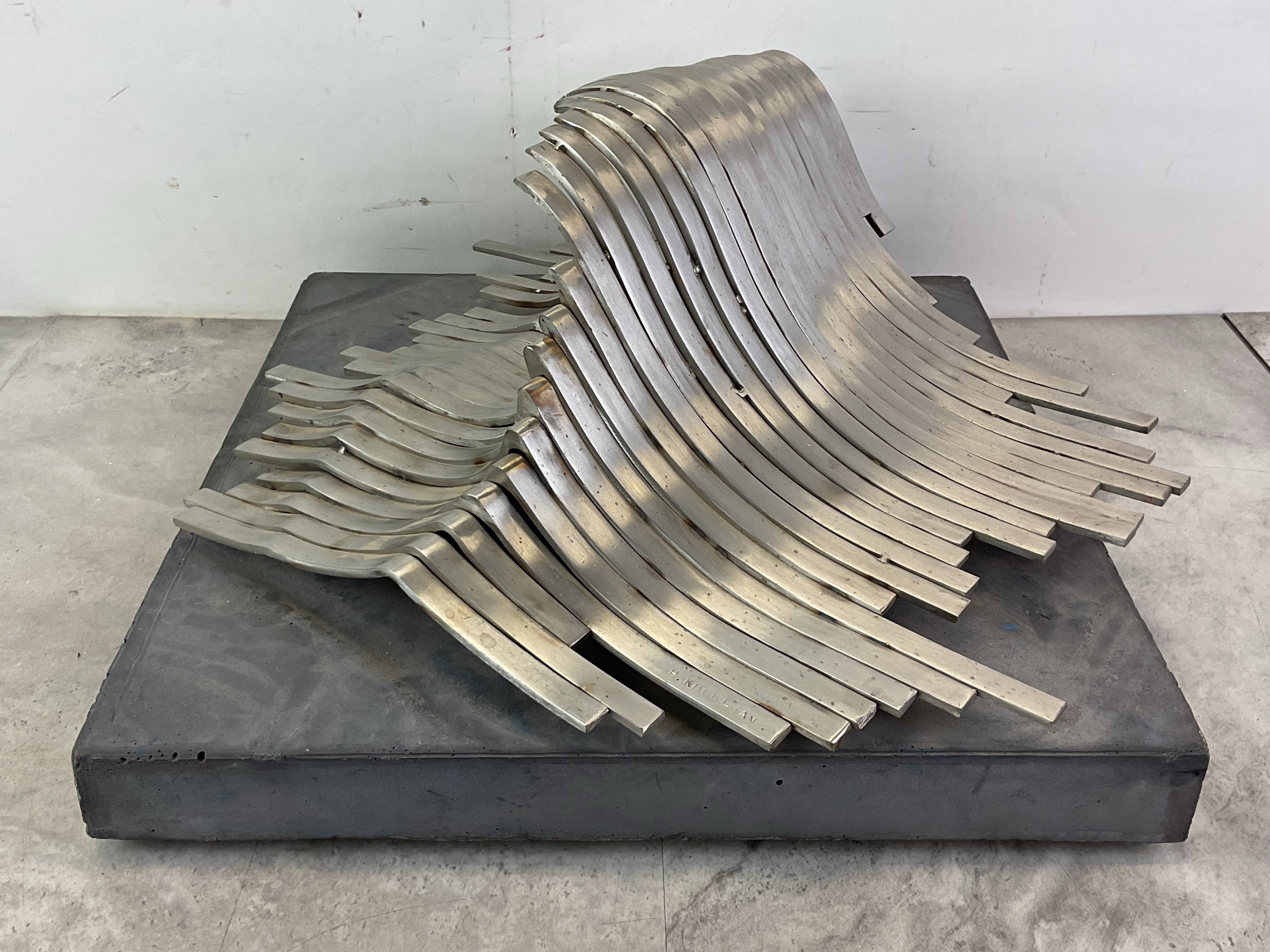 Harold Kimmelman | Stainless Steel and Concrete Sculpture (1980s ...