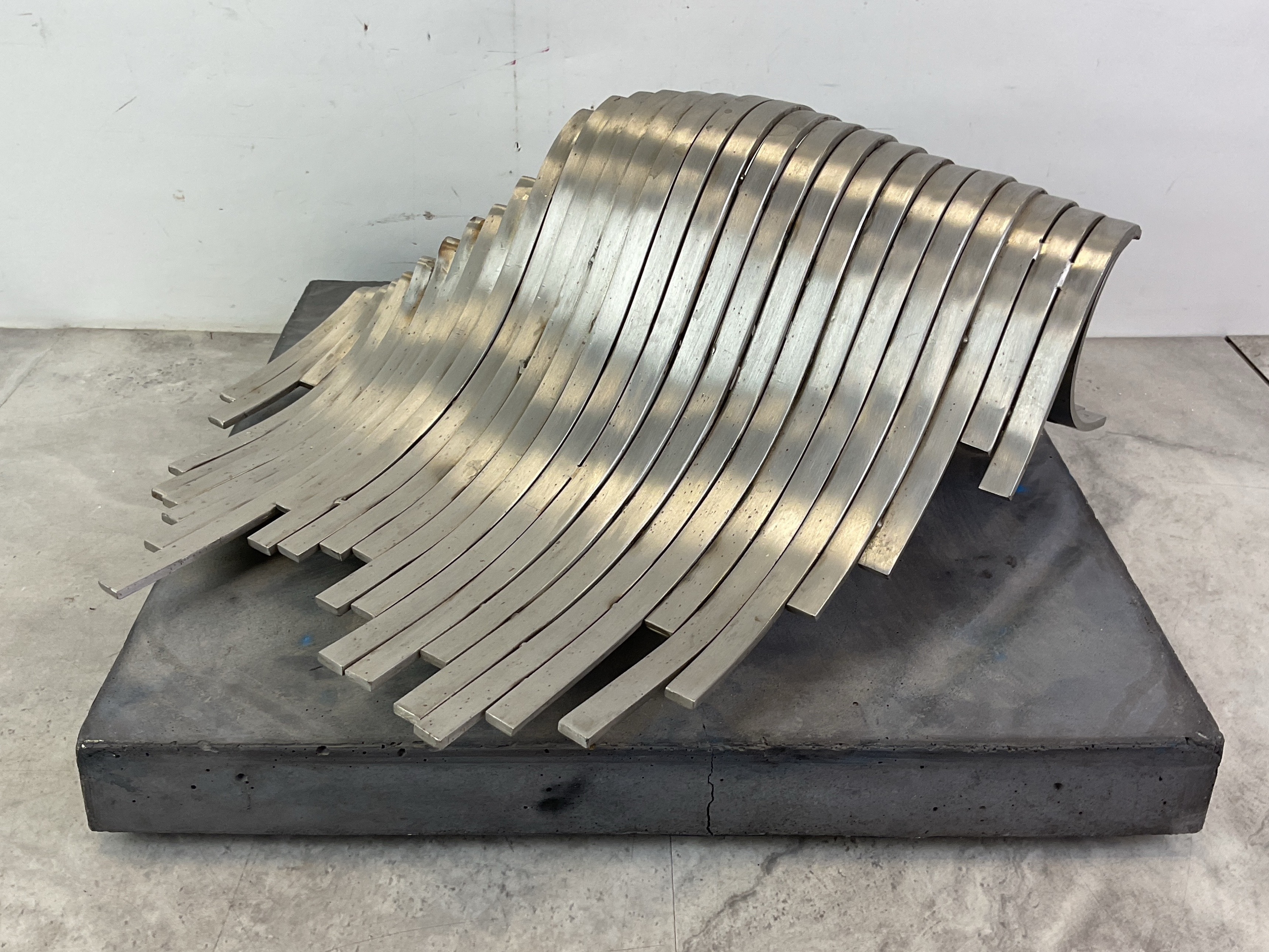 Harold Kimmelman | Stainless Steel and Concrete Sculpture (1980s ...