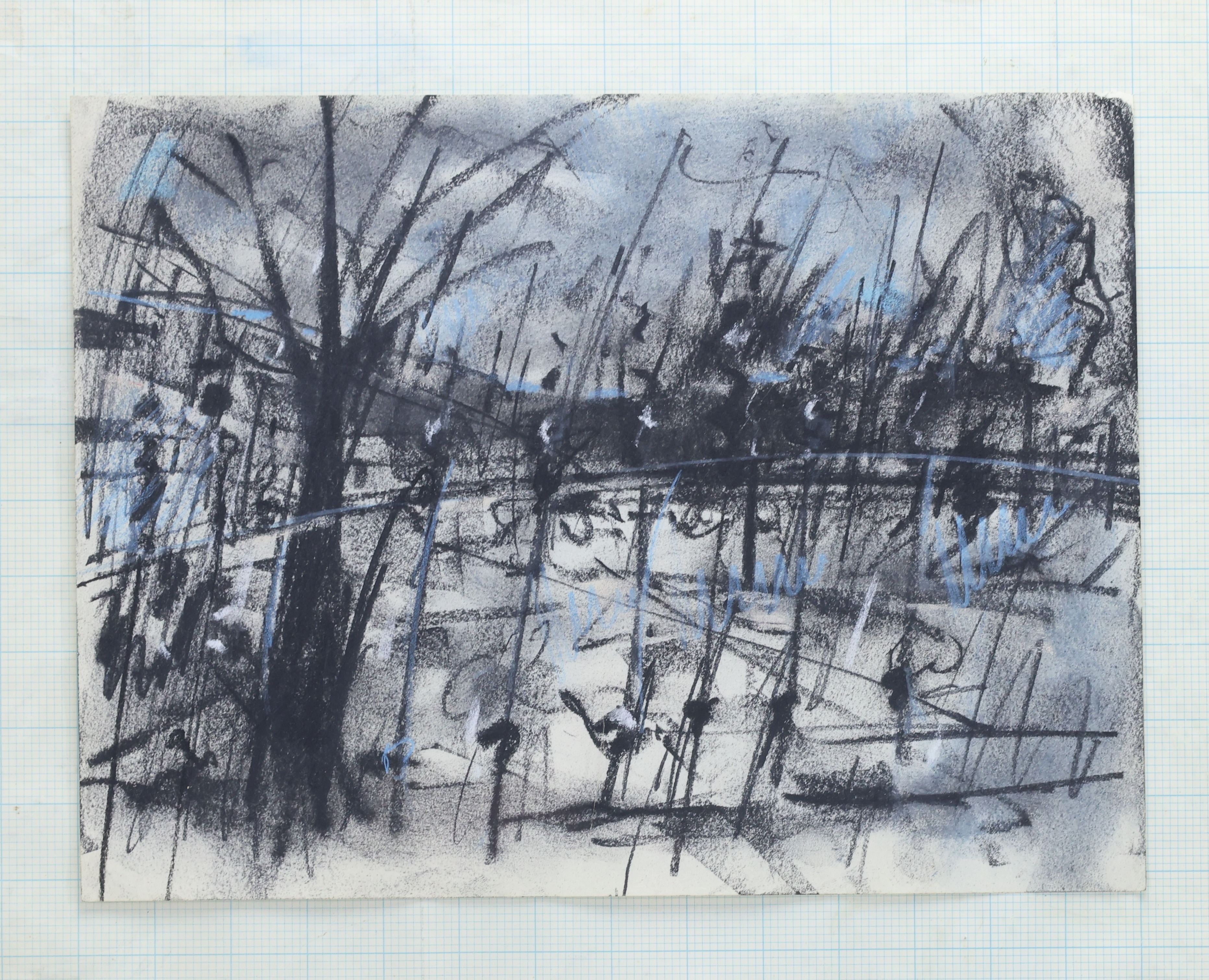 Christopher Hopf | Rainy bleak landscape | MutualArt