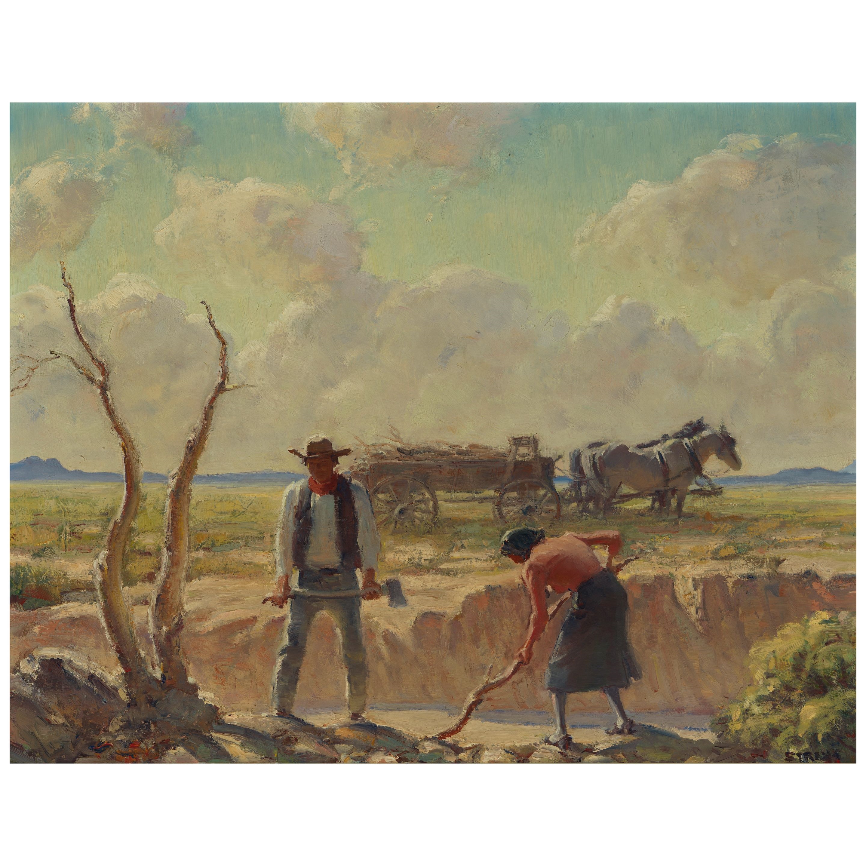 Ray Strang | Wood Gatherers | MutualArt