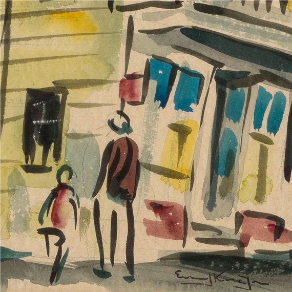 Emil Kosa, Jr. | City Scene | MutualArt