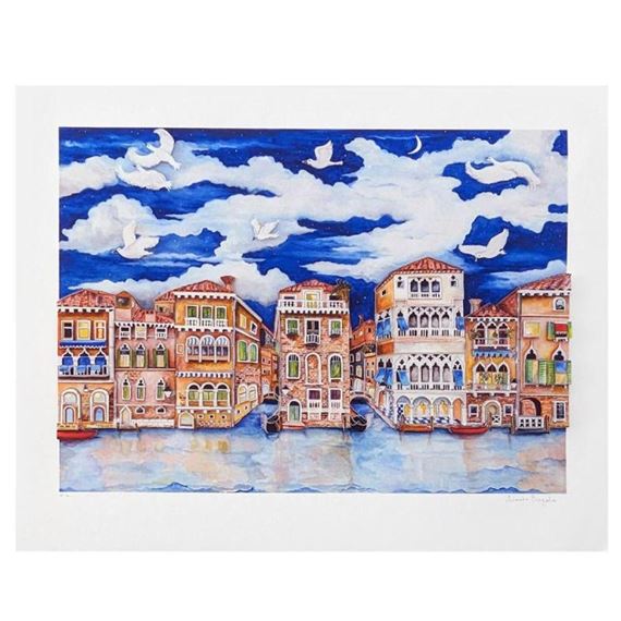 Linnea Pergola | Moonlight over Venice | MutualArt