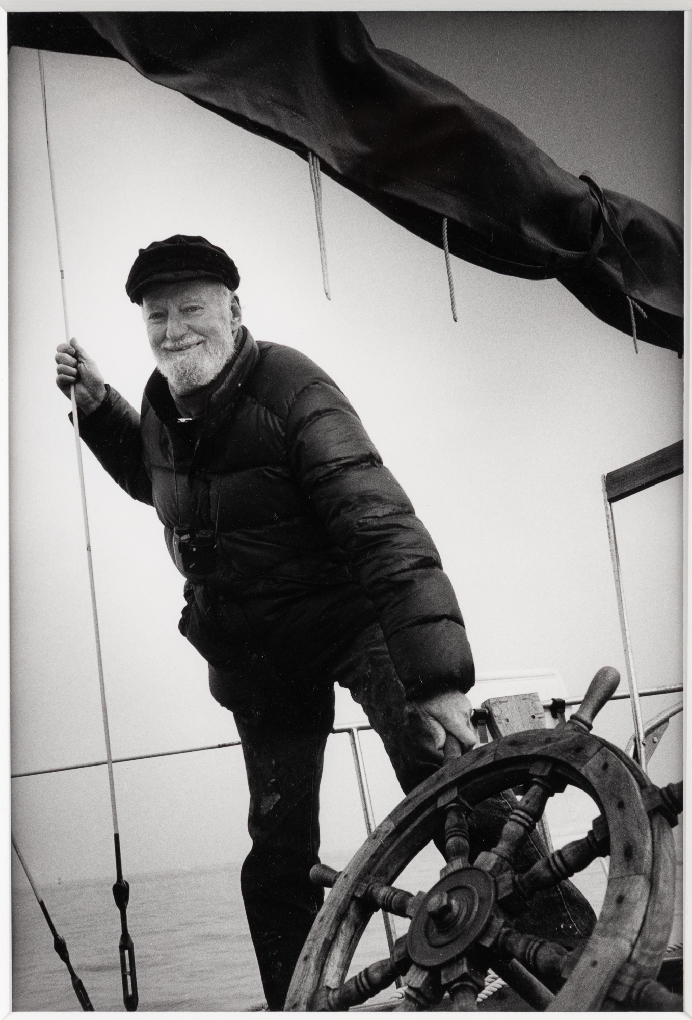 Christopher Felver | Portrait of Ferlinghetti on Sailboat (1996 ...