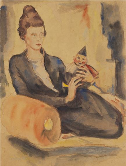 Zygmunt Waliszewski | Portrait of Jelena Pietrakowska (1917) | MutualArt
