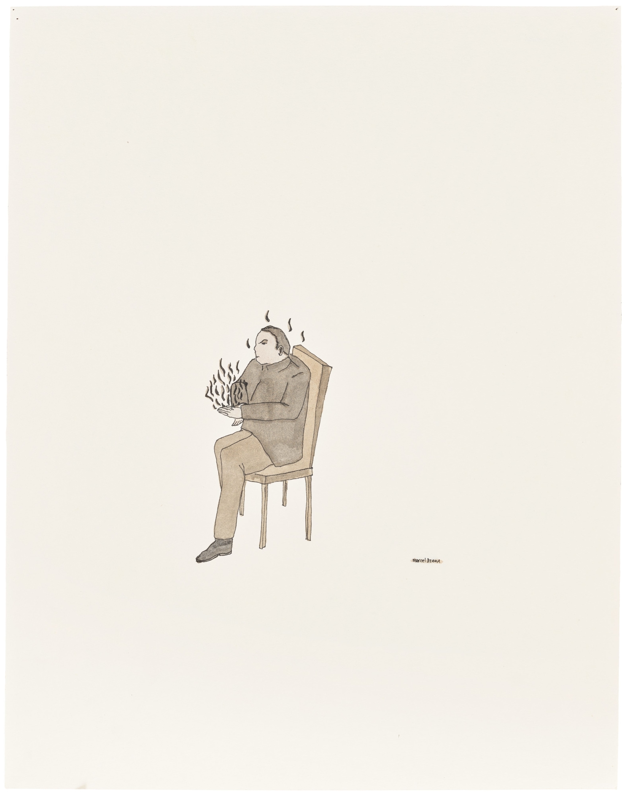 Marcel Dzama Seven Drawings 1997 Mutualart