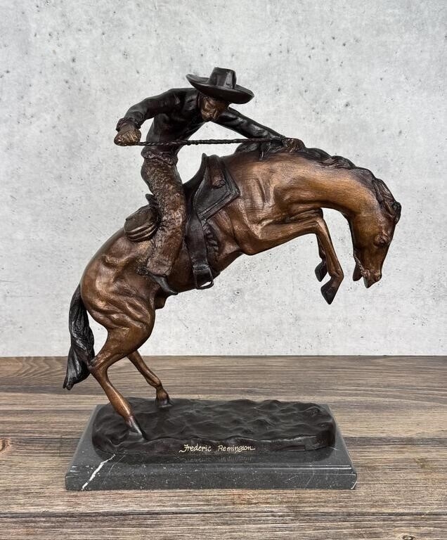Frederic Remington | The Bronco Buster | MutualArt