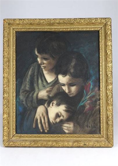 Emili Vilà i Gorgoll | Three young children | MutualArt