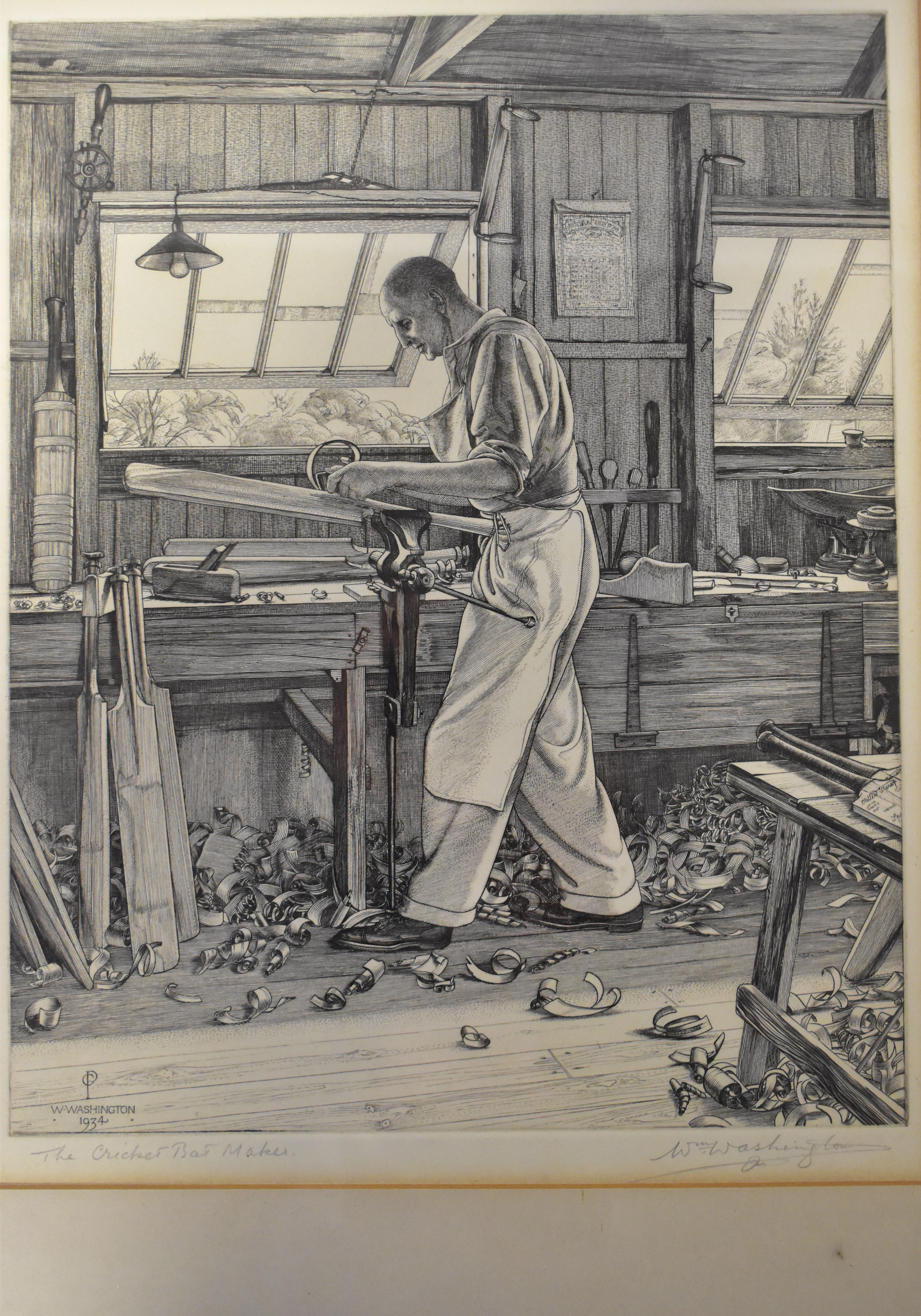 William Washington | The Cricket Bat Maker | MutualArt