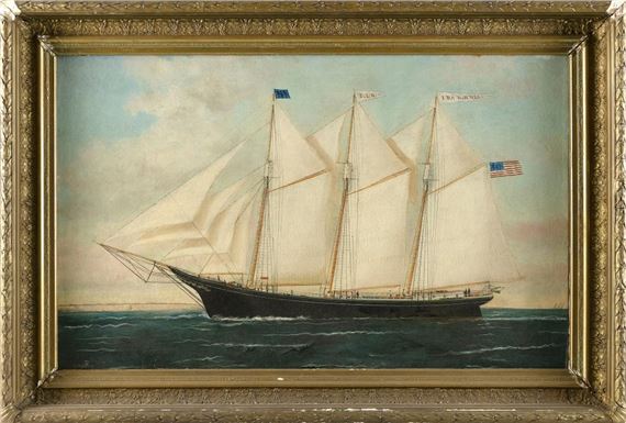 William Pierce Stubbs | Portrait of the schooner Ida L. Hull | MutualArt