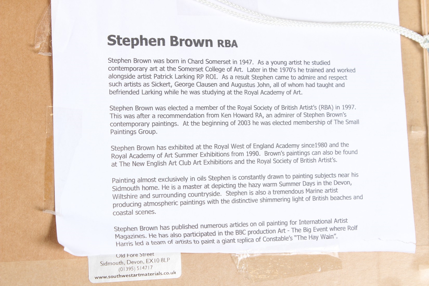 Stephen Brown | Cliff top view | MutualArt