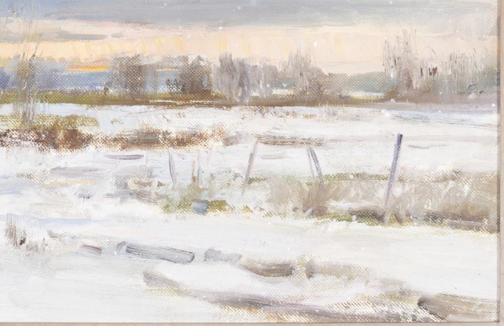 John Encinias | Winter Sunset (1992) | MutualArt